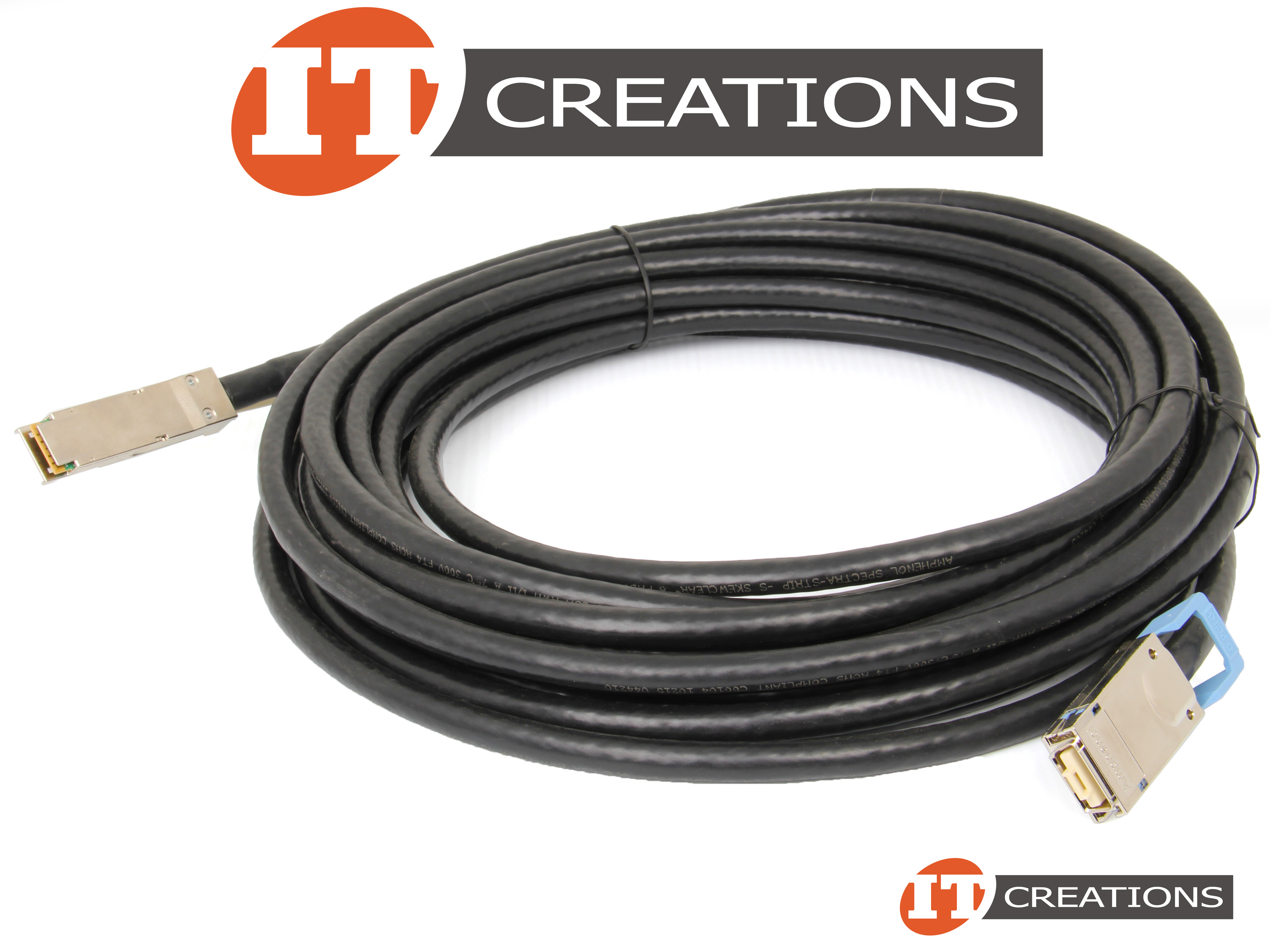 003-0097-01 Amphenol Qsfp TO CX4 Infiniband IB 10M Cable 24awg Quad ...