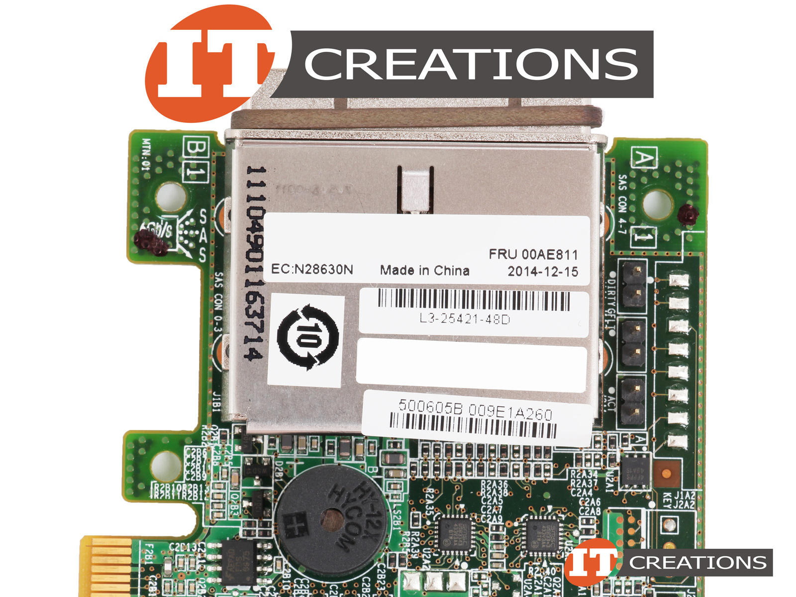 00AE811-NO BRACKET IBM SERVERAID M5120 6GB/S PCI-E 3.0 X8 SAS / SATA ...