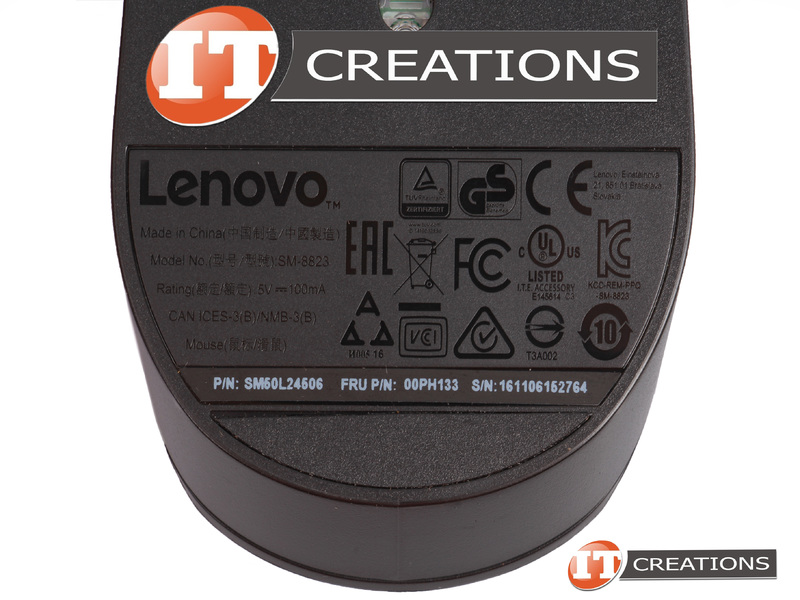 00PH133 LENOVO USB MOUSE - ( 1 ) ONE SCROLL WHEEL ( 2 ) TWO BUTTON ...