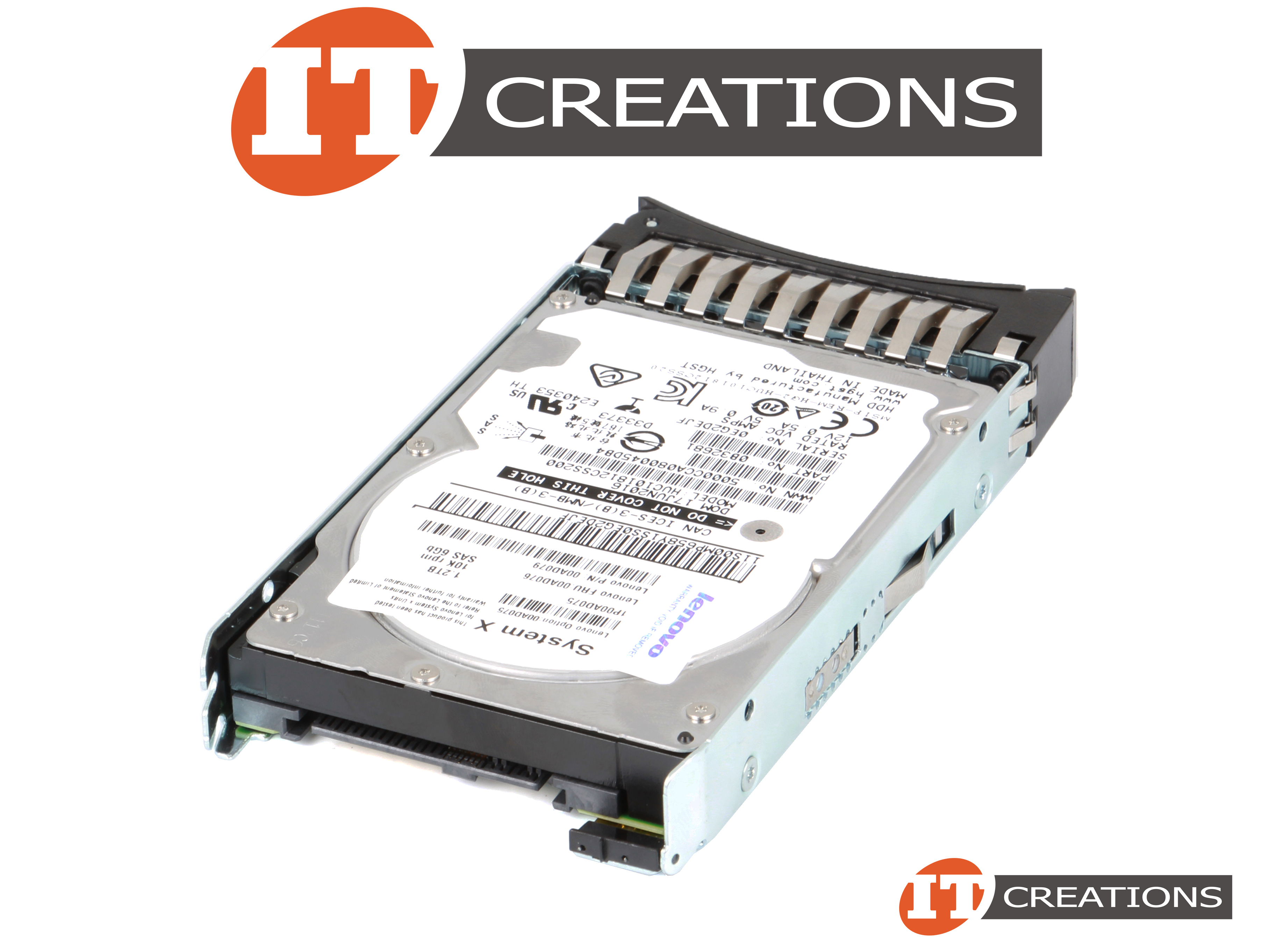 00AD075 - Refurbished - IBM / SEAGATE 1.2TB 10K RPM SAS 2.5 INCH SMALL ...