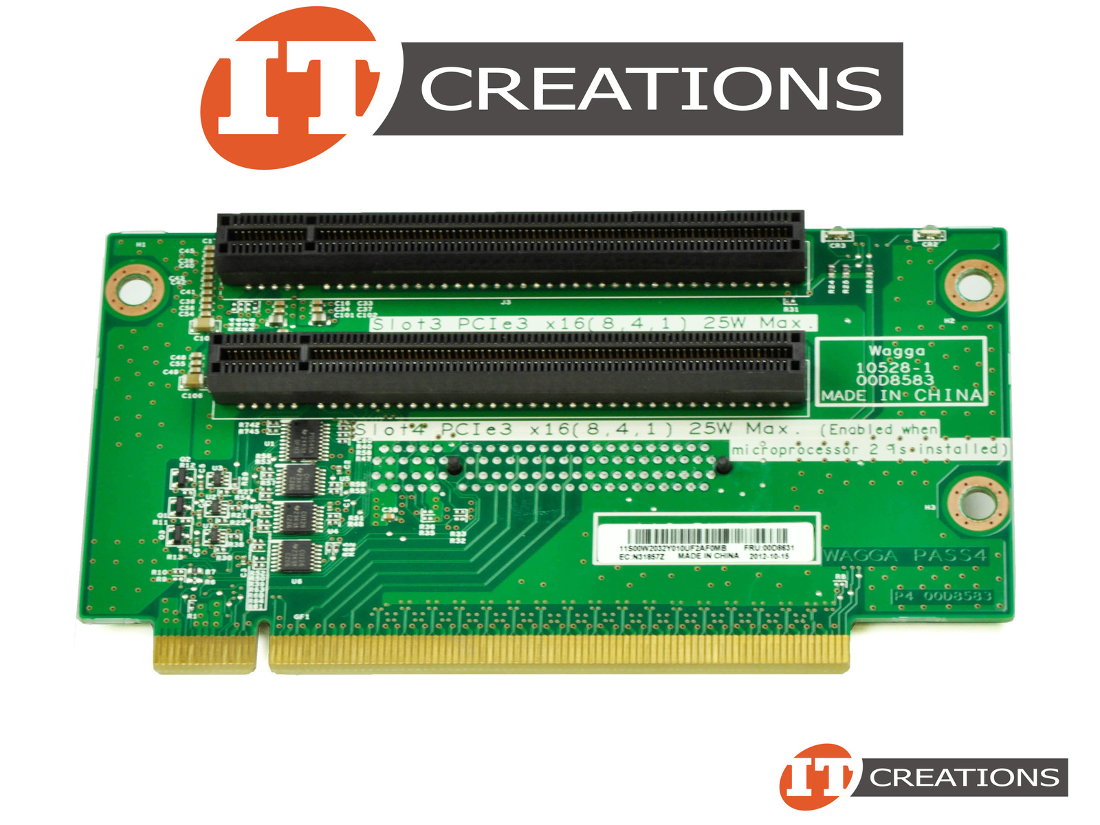 00D8631 IBM RISER 2 BOARD / CARD PCI-E X16 FOR IBM SYSTEM X3630 M4 ...