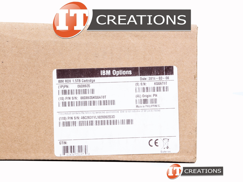 00D8935-RETAIL - Retail - IBM RDX 1.5TB Cartridge ( 883436352970 )