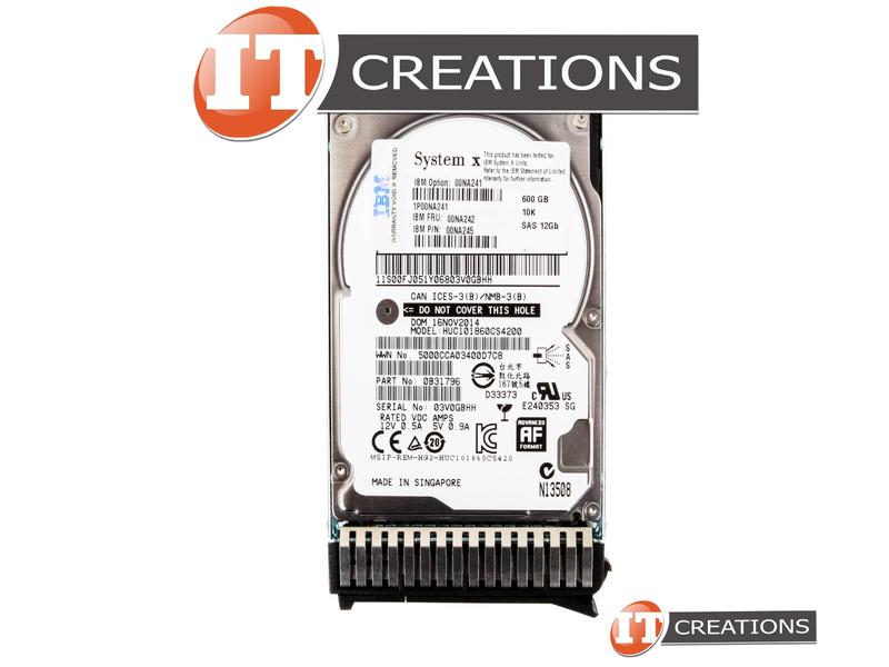00NA242 - New Other - IBM 600GB 10K RPM SAS III 2.5 Inch Small Form ...