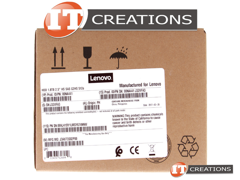 00NA441-RETAIL - Retail - Lenovo 1.8TB 10K RPM 2.5 Inch Small Form ...