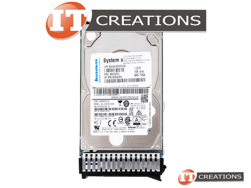 00WG700 - New Other - LENOVO 1.2TB 10K RPM SAS III 2.5 INCH SMALL FORM ...