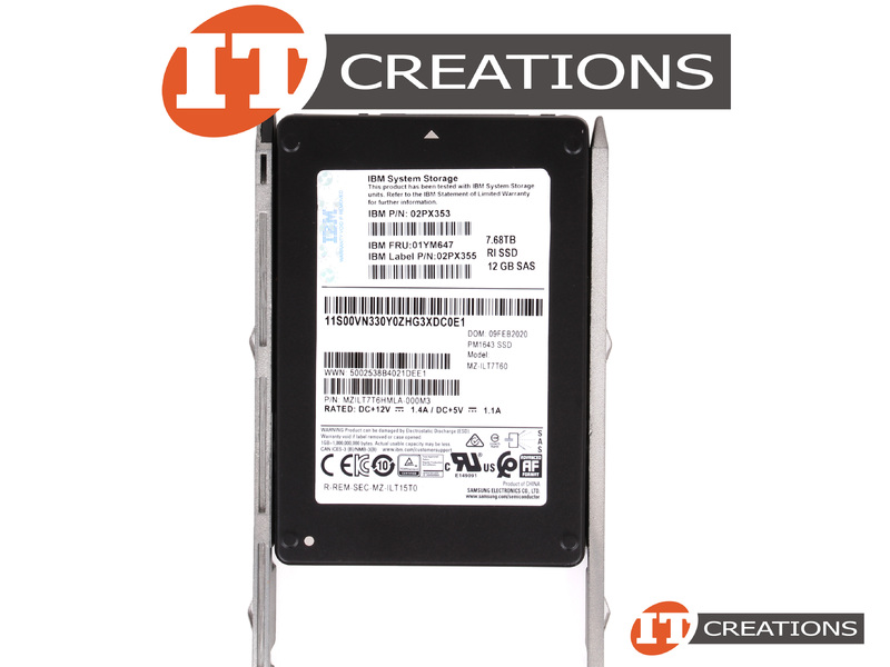 01YM647 - Refurbished - LENOVO 7.68TB V-NAND TLC SAS III 2.5 INCH SMALL ...