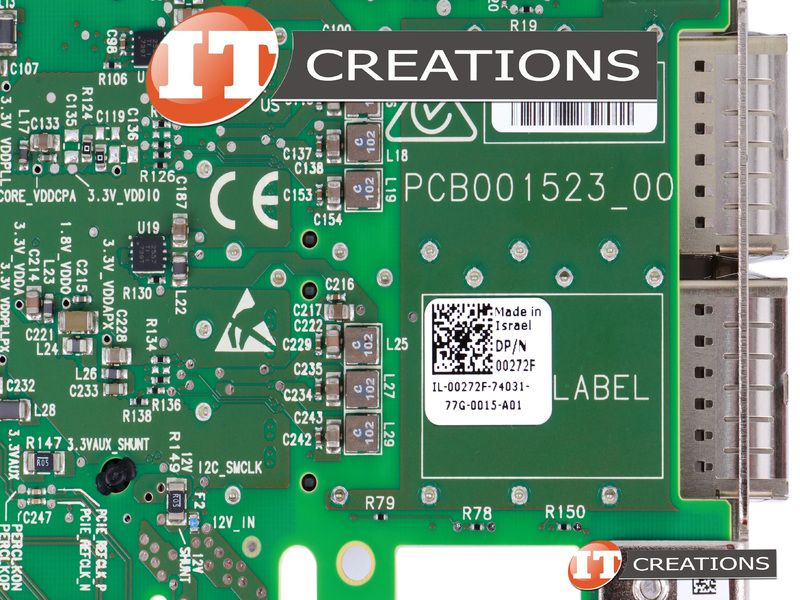 0272F-HIGH P DELL / Mellanox Connectx-4 100gbe Dual Port Qsfp28 PCIE ...