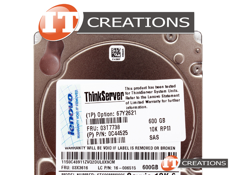 03X3616 - Refurbished - LENOVO 600GB 10K RPM SAS 2.5 INCH SMALL FORM ...