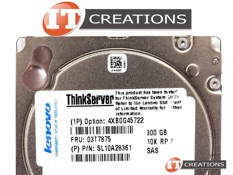 03X3614 - Refurbished - Lenovo 300GB 10K RPM SAS 2.5 Inch Small Form ...