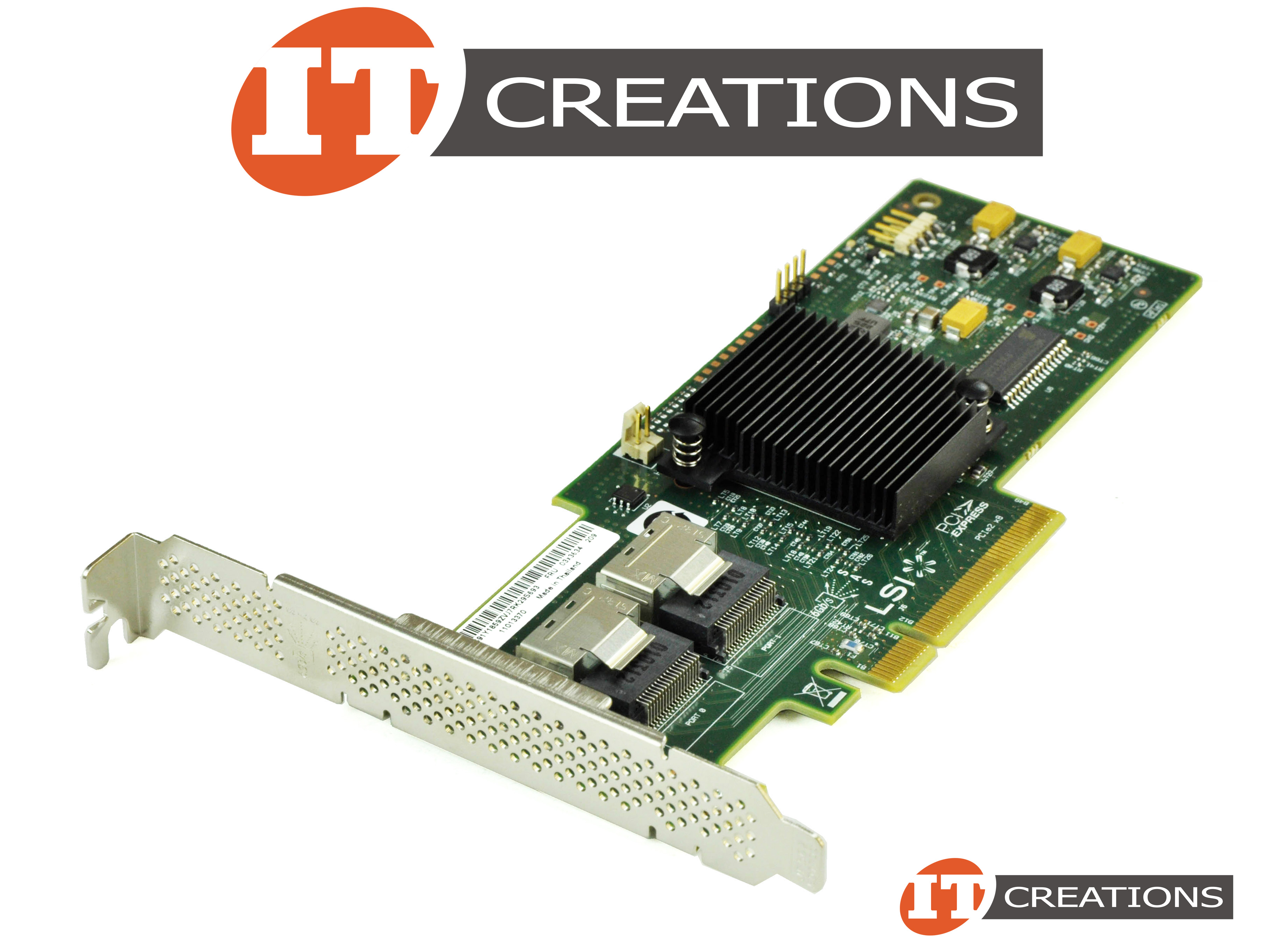 03X3634-HIGH P LENOVO / LSI MEGARAID 9240-8I ADAPTER 6GB/S PCI-E 2.0 X8 ...