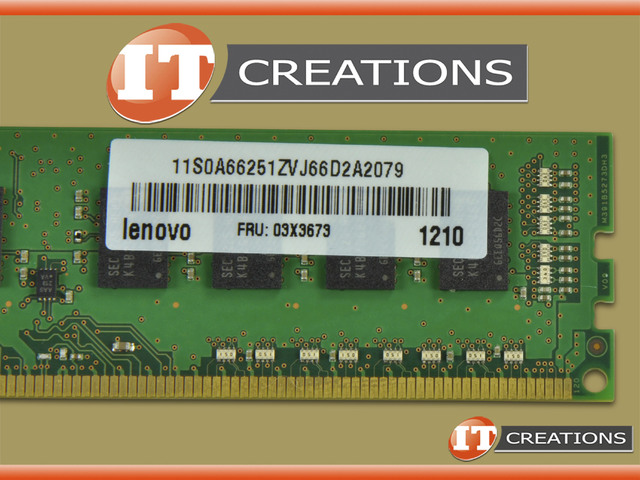 03X3673 Lenovo / Samsung 4GB PC3-10600e DDR3-1333 Unbuffered ECC 2rx8 ...