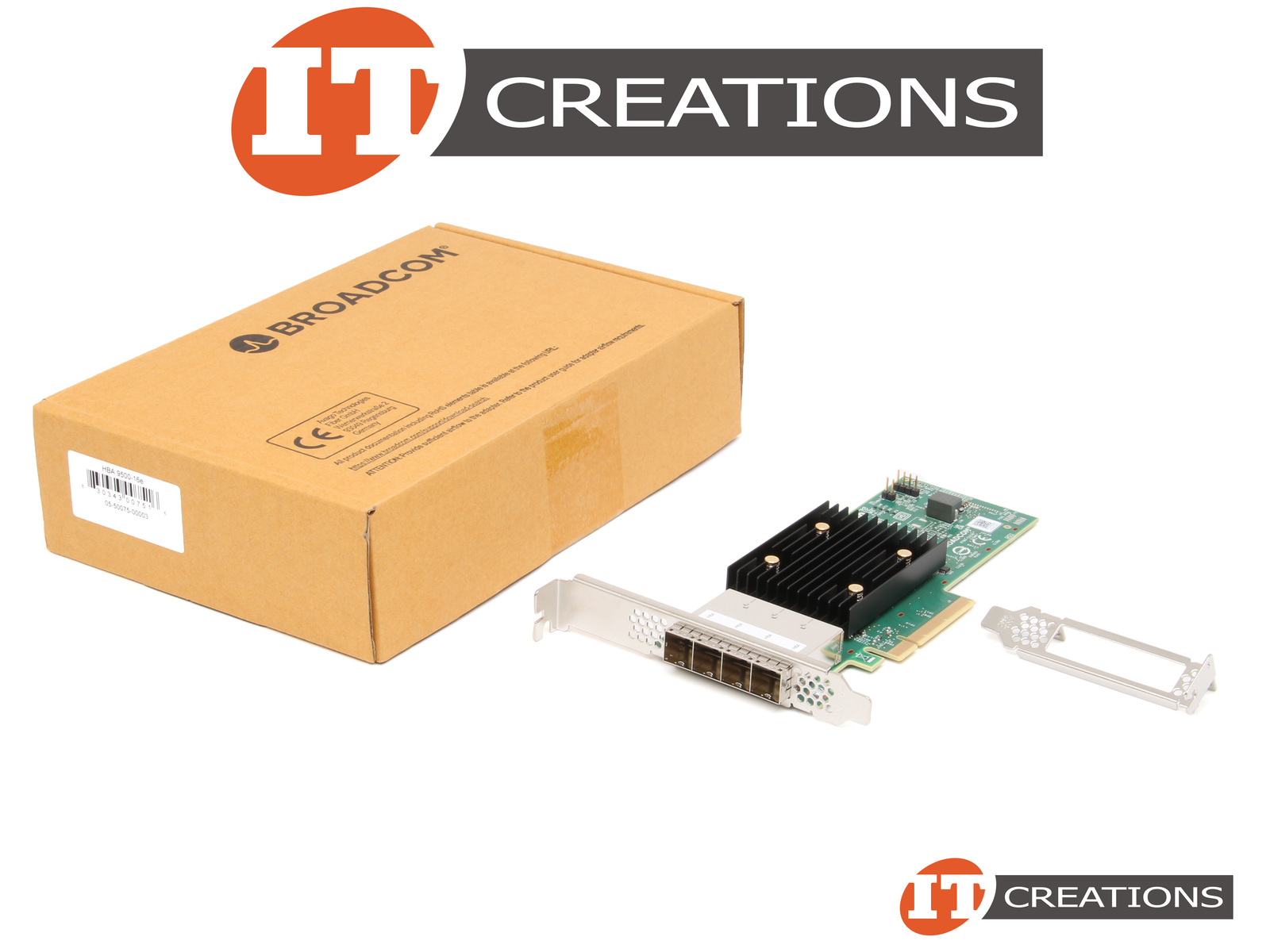 05-50075-00003-NEW - New - BROADCOM 9500-16E HBA 12GB/S 16 PORT SAS / SATA / PCIE NVME PCI-E 4.0 ...