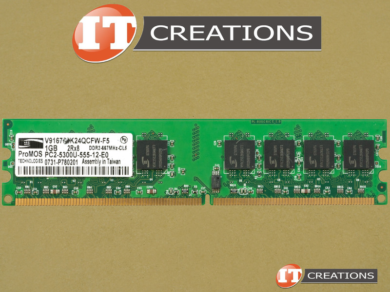 0731-S780201 - Used - PROMOS TECH 1GB PC2-5300U DDR2-667 UNBUFFERED NON ...