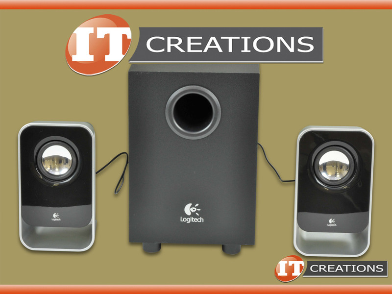 097855-052476 Logitech Ls21 Stereo Speakers AND Subwoofer KIT ( 2 ) TWO Satellite Speakers ( 1 ...