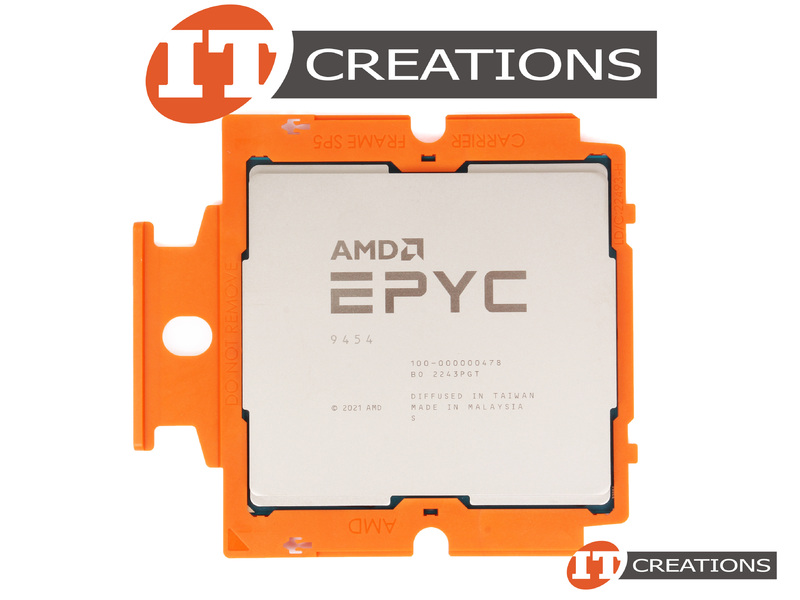 100-000000478 - Used - AMD EPYC 48 Core Processor 9454 2.75GHZ Base / 3 ...