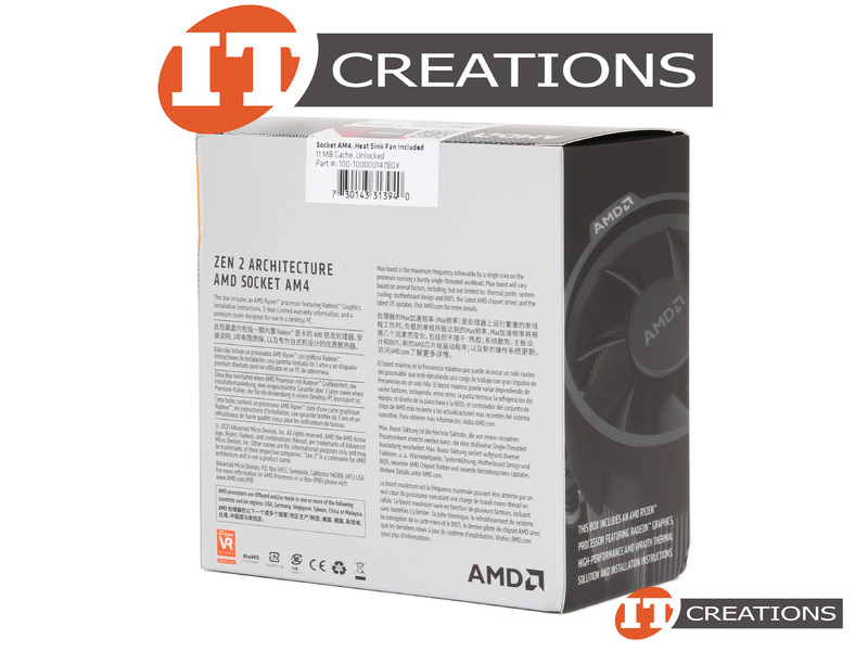 100-100000147BOX-RETAIL - Retail - AMD RYZEN 5 6 CORE PROCESSOR 4600G 3 ...