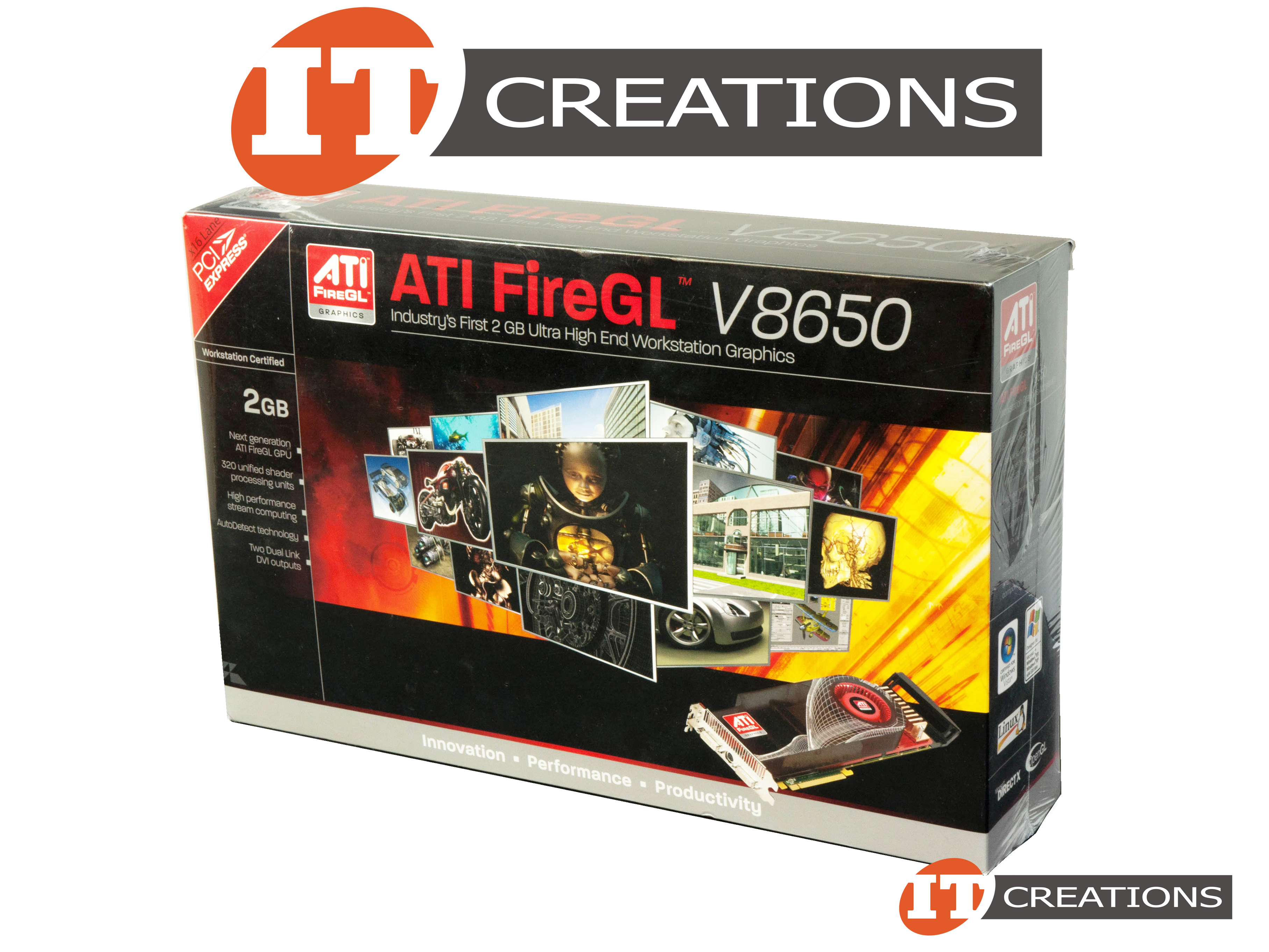 100-505569-RETAIL - Retail - AMD ATI FIREGL V8650 GRAPHICS CARD 2GB 320 ...