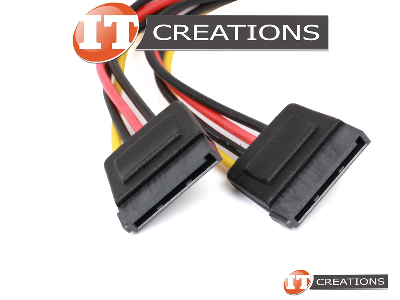 11W3-S6200-6IN Y Split SATA Female TO X2 SATA Male Power Cable 6 Inch