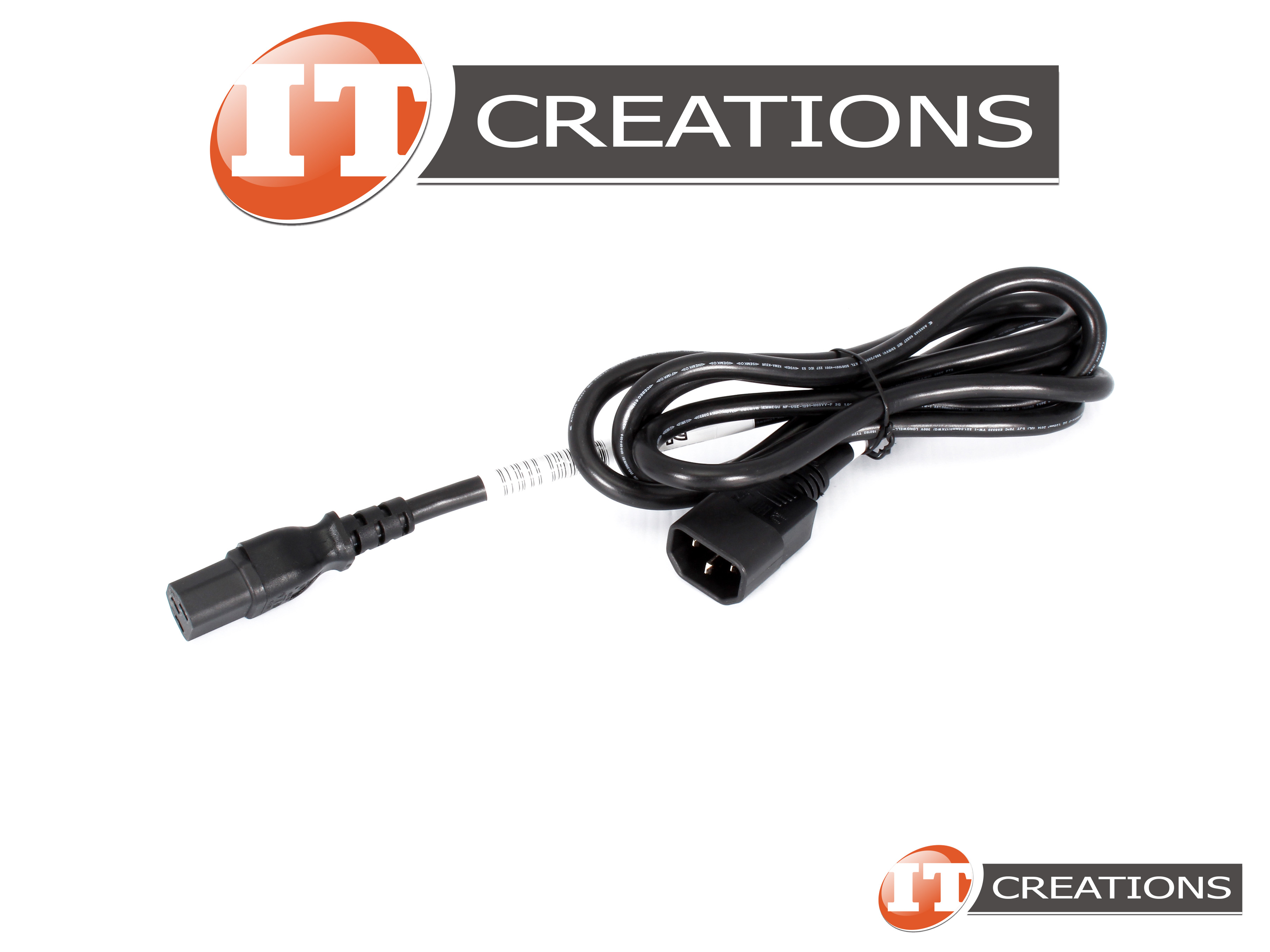 142258-001 - Refurbished - HP Power Cord C13 C14 2M - 78 Inch 10A 250V ...