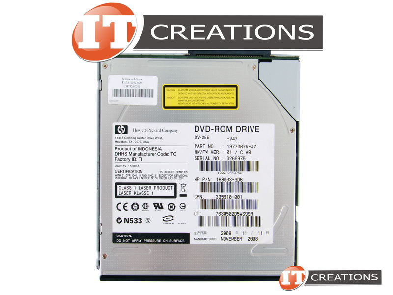 168003-9D6 HP OPTICAL DRIVE DVD ROM IDE SLIMLINE - SLIM LINE