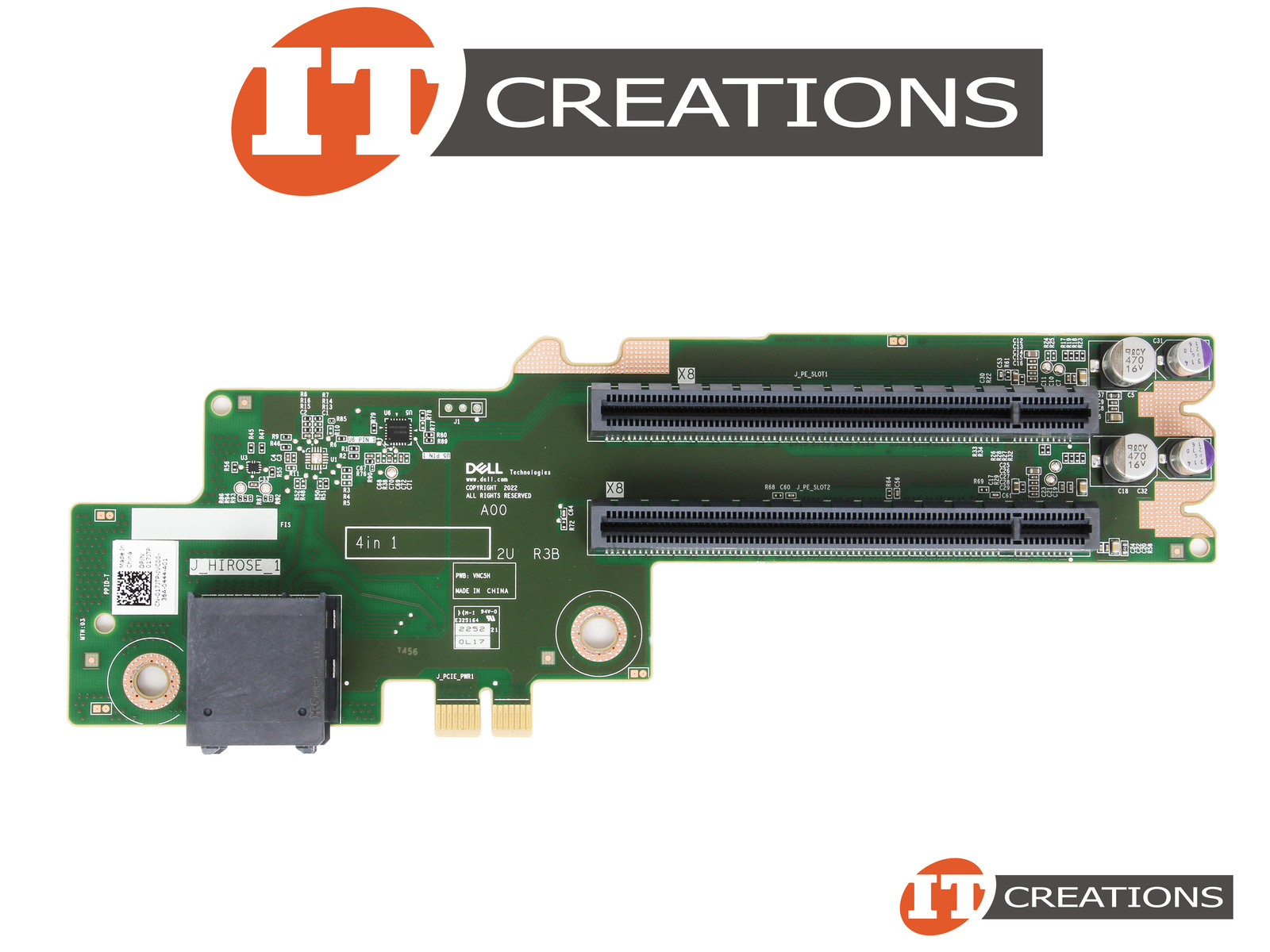 17JTP DELL 2X8 Riser3 Board For DELL EMC Poweredge R760 / R7625 Riser 3 ...