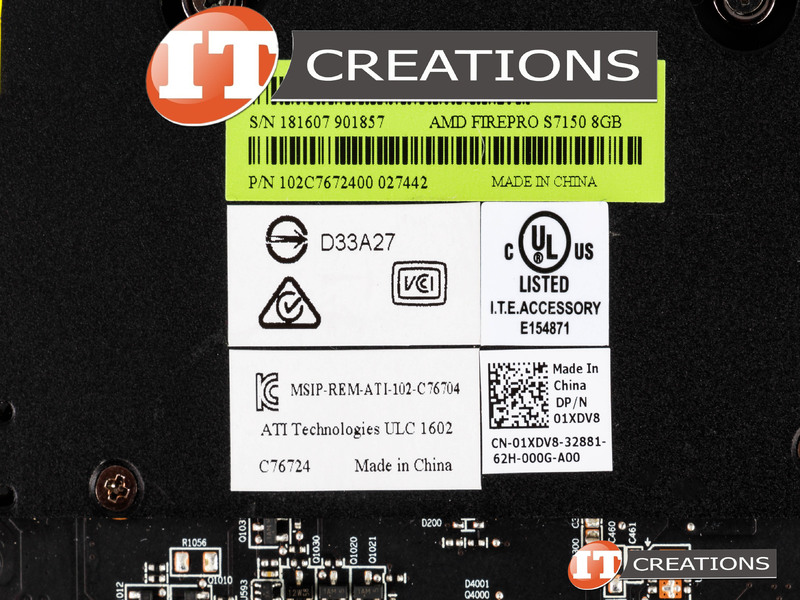 1XDV8 - Refurbished - DELL AMD FIREPRO S7150 SERVER GPU ACCELERATOR 8GB ...