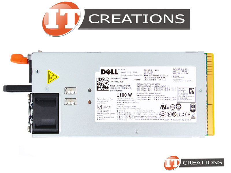 1Y45R DELL Power Supply 1100w Input 100-240v 50-60hz 12-6.7a 80 Plus Gold HOT Plug For DELL ...