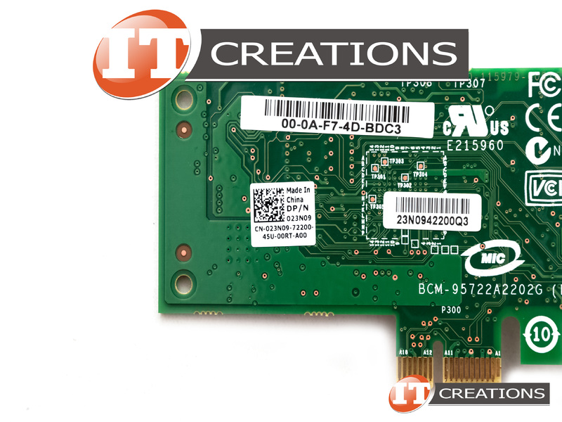 23N09-HIGH P DELL / BROADCOM NETXTREME BCM5722 GIGABIT ETHERNET PCI-E ...