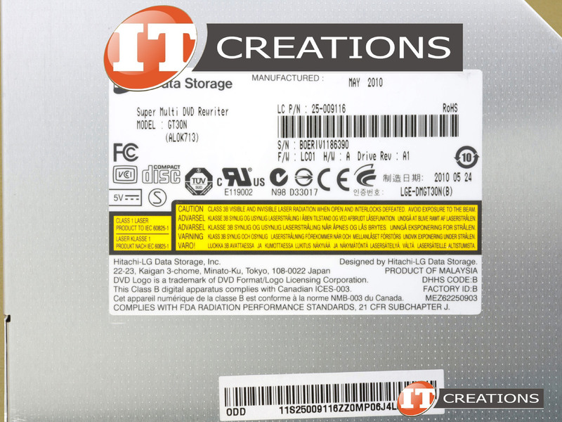 25-009116 HL DATA STORAGE OPTICAL DRIVE DVD R/RW COMPACT DISC CD ...