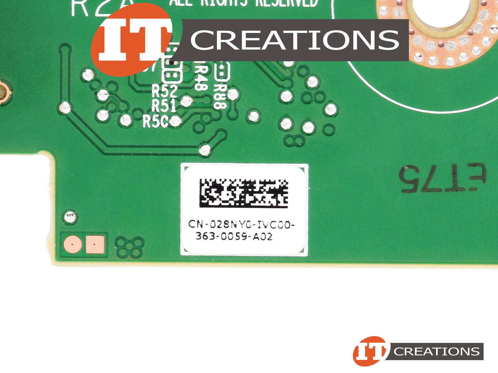 28NY0 DELL 2x16 Riser2 Board For DELL EMC Poweredge R760 / R7625 Riser ...