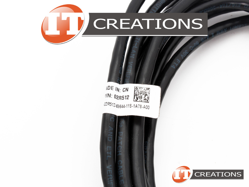 2R512 DELL BLACK CAT 5 RJ45 I/O KMM 12 FT ETHERNET CABLE - 12FT RJ-45 ...