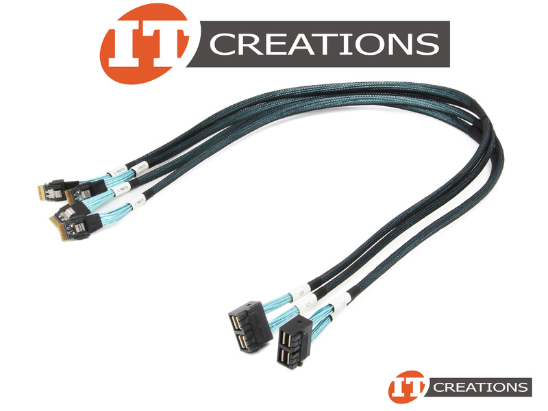 2X8654-2X8643 Dual Slimline SAS TO X2 Mini SAS HD 50cm Cable ( 2 ) TWO ...