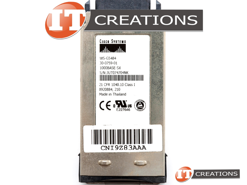 30-0759-01 CISCO 1000BASE-SX SHORT WAVELENGTH GBIC GIGABIT INTERFACE ...