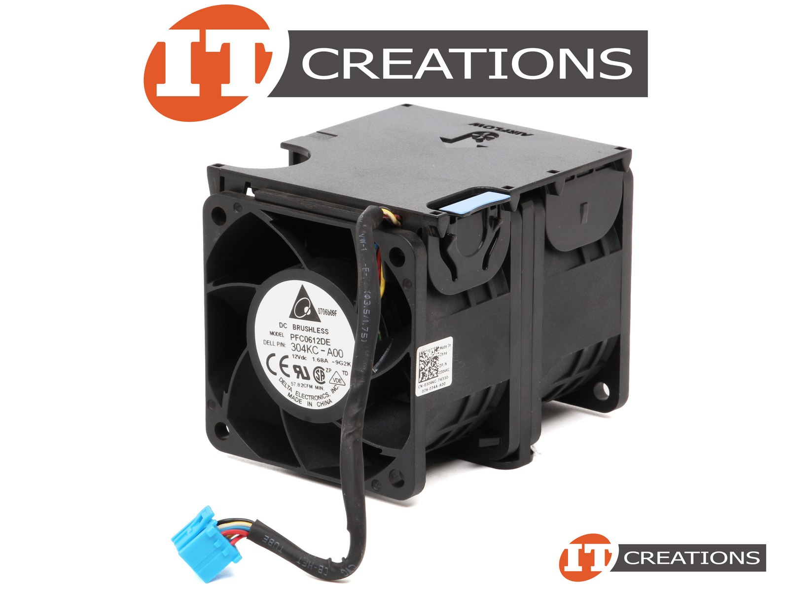 304KC DELL DUAL ROTOR FAN FOR DELL POWEREDGE R510 - ( 2 ) TWO ROTOR ...