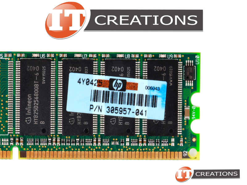 305957-041 HP / SMART MODULAR 256MB PC-2700U DDR-333 CL2.5 184 PIN MEMORY MODULE