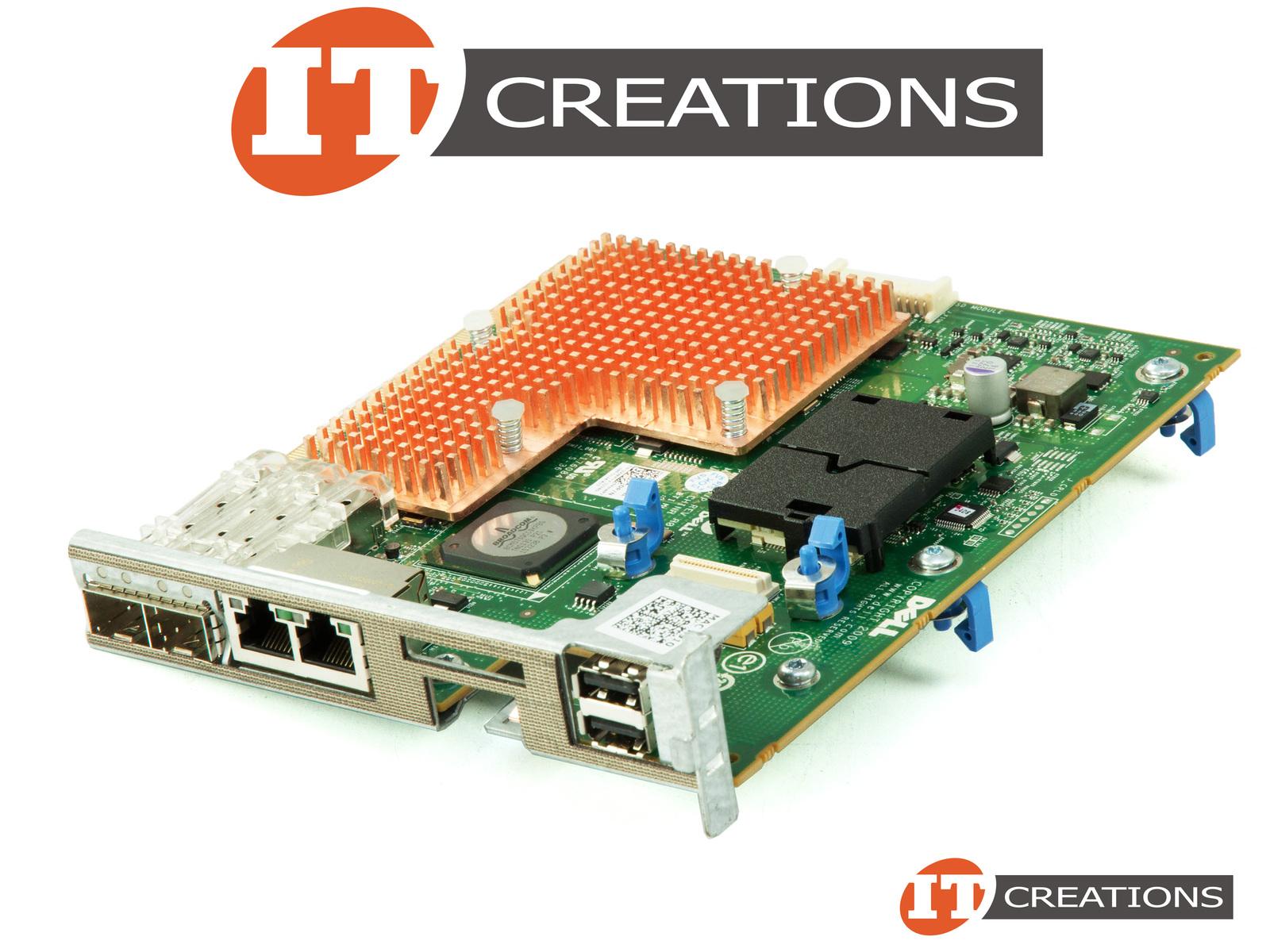 330-7445 DELL / Broadcom 57711/5709 NIC 10gbe SFP Dual Port + 1gbase-T ...