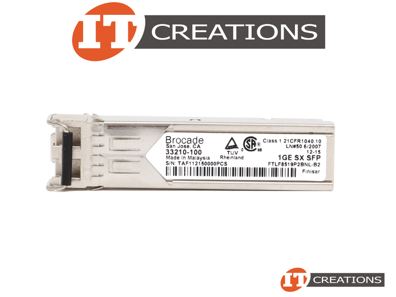 33210-100 Brocade 1GE SX LC SFP Transceiver Finisar Based 1gbe / 1gb/s ...