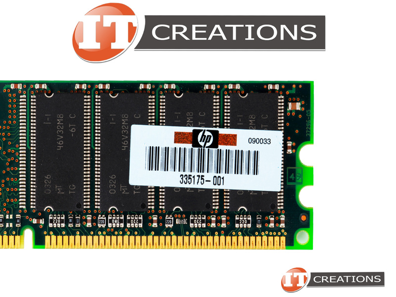 335175-001 HP / MICRON 512MB PC-2700U DDR3-333 UNBUFFERED NON ECC CL2.5 184 PIN MEMORY MODULE