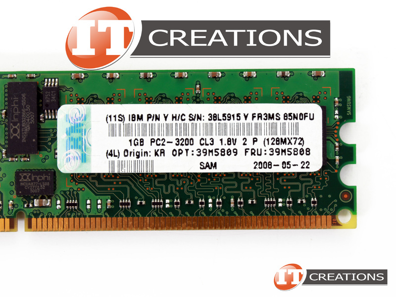 38L5915 IBM 1GB PC2-3200R DDR2-400 REGISTERED ECC 1RX4 CL3 240 PIN ...