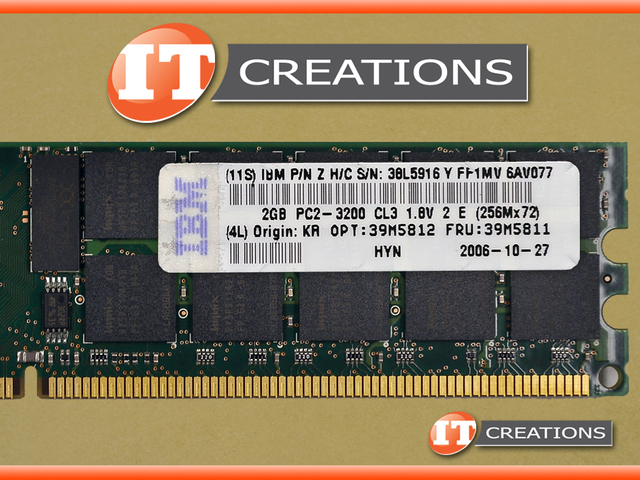 39M5811 IBM 2GB PC2-3200R REGISTERED ECC DDR2-400 MEMORY MODULE