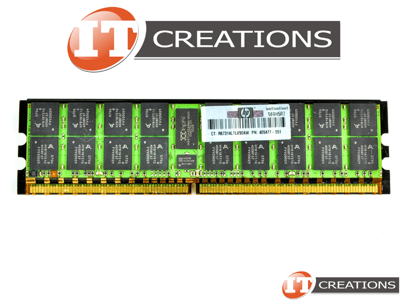 405477-551 HP 4GB 4RX4 PC2-4200P DDR2 533MHZ ECC REGISTERED CL4 240 PIN ...