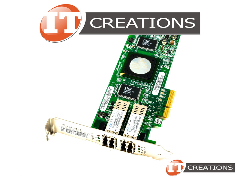 407621-001-HIGH P HP / QLOGIC QLE2462 HBA 4GB PCI-E X4 ( 2 ) TWO FIBRE ...