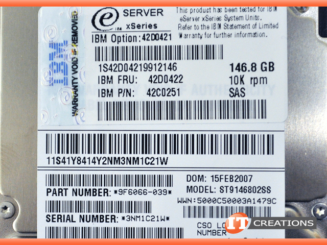 42D0422 IBM 146GB 10K RPM SAS 2.5 Inch Hard Drive