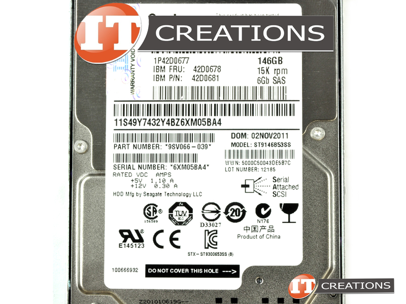 42D0677 - New Other - IBM / TOSHIBA 146GB 15K RPM SAS 2.5 INCH SMALL ...