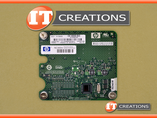 448068-001 HP MEZZANINE CARD 1GB NC360M 2 PORT PCI-E FOR HP C CLASS ...