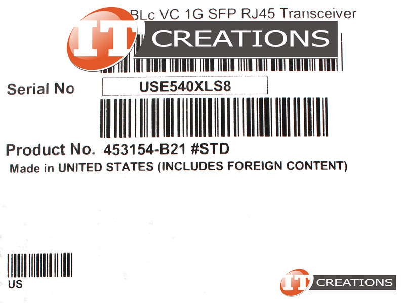 453154-B21-RETAIL - Retail - HP 1G SMALL FORM FACTOR SFP RJ45 ...