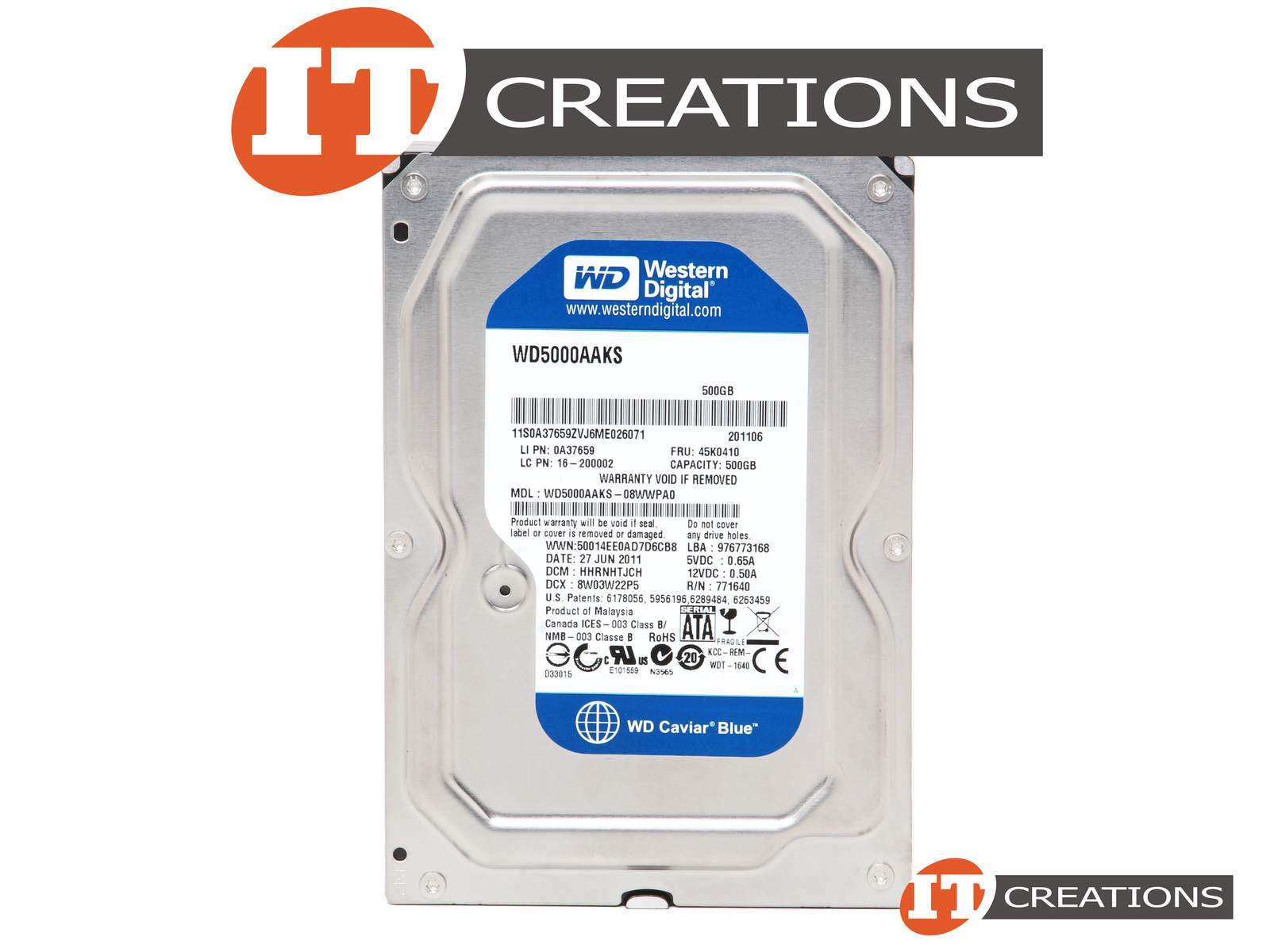 45K0410 - Refurbished - Lenovo 500GB 7.2k RPM SATA II 3.5 Inch Large ...
