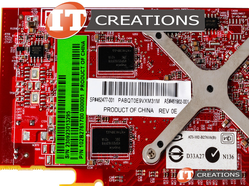 461902-001-HIGH P - Used - HP ATI RADEON X2400 GPU 256MB PCI-E X16 ( 1 ...