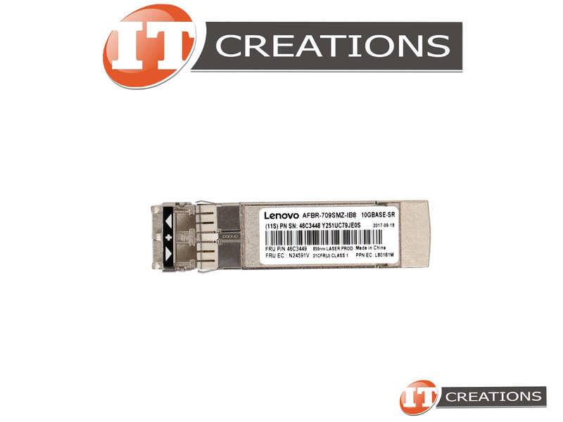 46C3449 LENOVO 10GB BASE-SR 850NM SMALL FORM FACTOR PLUGGABLE PLUS SFP+ ...