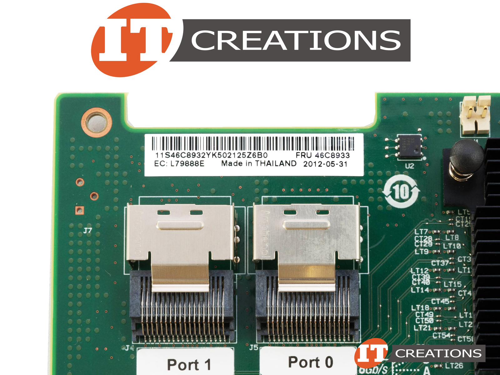 46C8933-NO BRACKET IBM SERVERAID M1015 LSI SAS 9240-8I ADAPTER 6GB/S ...